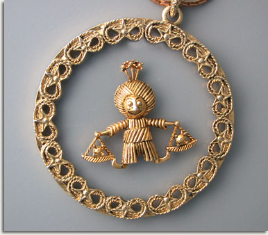 Soul Heirs: Zodiac Libra Pendant with Chain